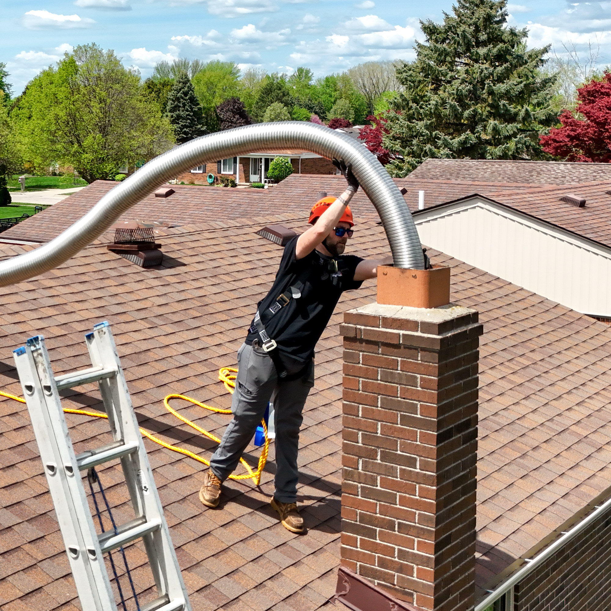 Stainless Steel Liner Installation | Improved Chimney Venting